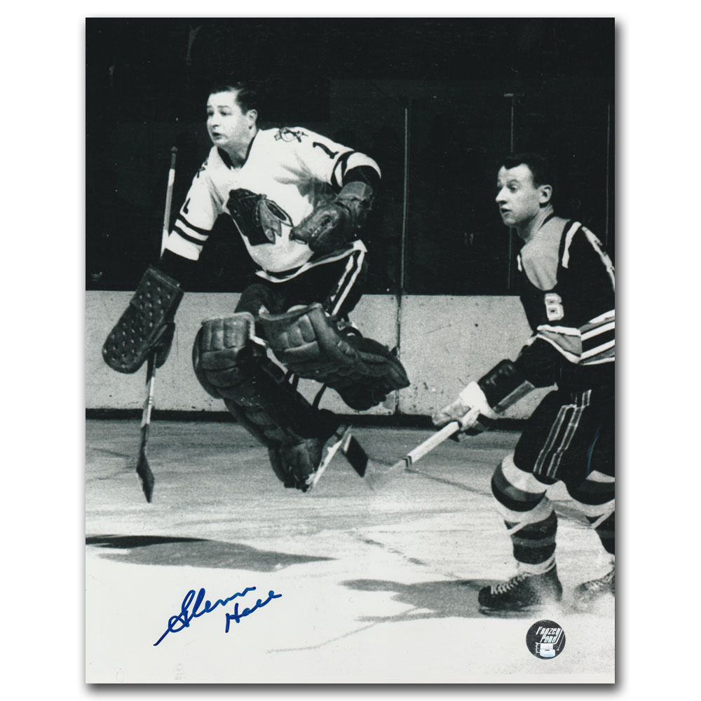 Glenn Hall Autographed Chicago Blackhawks 8X10 Photo - NHL Auctions