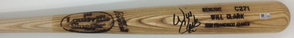 Will Clark Autographed Game Model Louisville Slugger Bat | MLB Auctions
