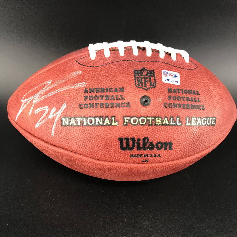 Falcons - Devonte Freeman Signed Authentic Football with Falcons Logo ...