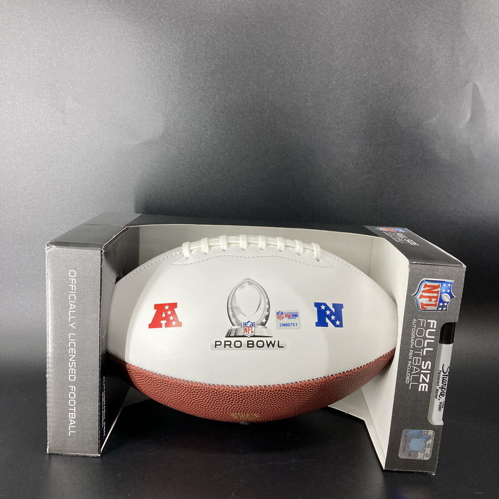 NFL - Colts Luke Rhodes Signed White Panel Ball with Pro Bowl Logo ...