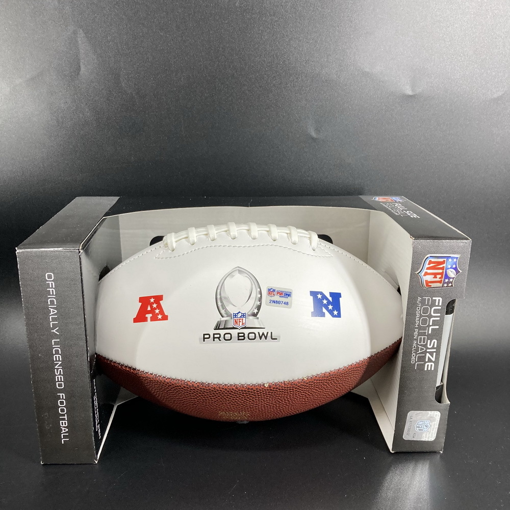 NFL - Colts Luke Rhodes Signed White Panel Ball with Pro Bowl Logo ...