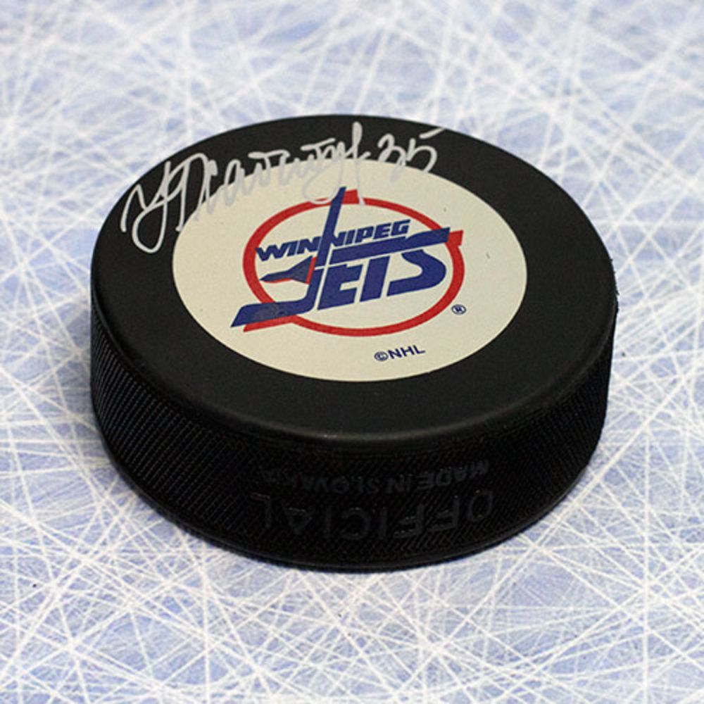 Nikolai Khabibulin Winnipeg Jets Autographed Retro Hockey Puck - NHL ...