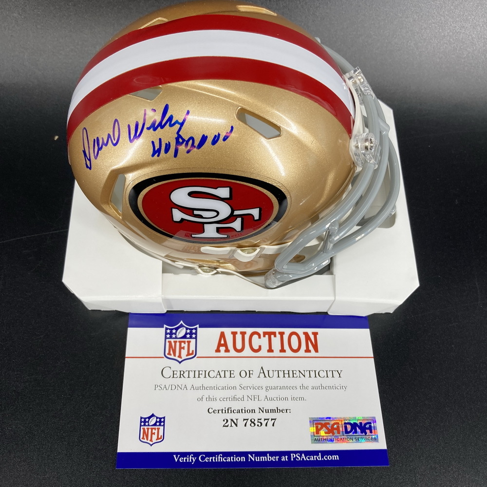 HOF - 49ers Dave Wilcox Signed Mini Helmet | The official auction site ...