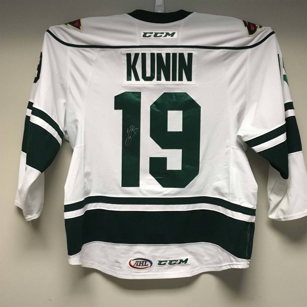 AHL Authentic - Iowa Wild Regular Season Jersey Worn and Signed by #19 ...