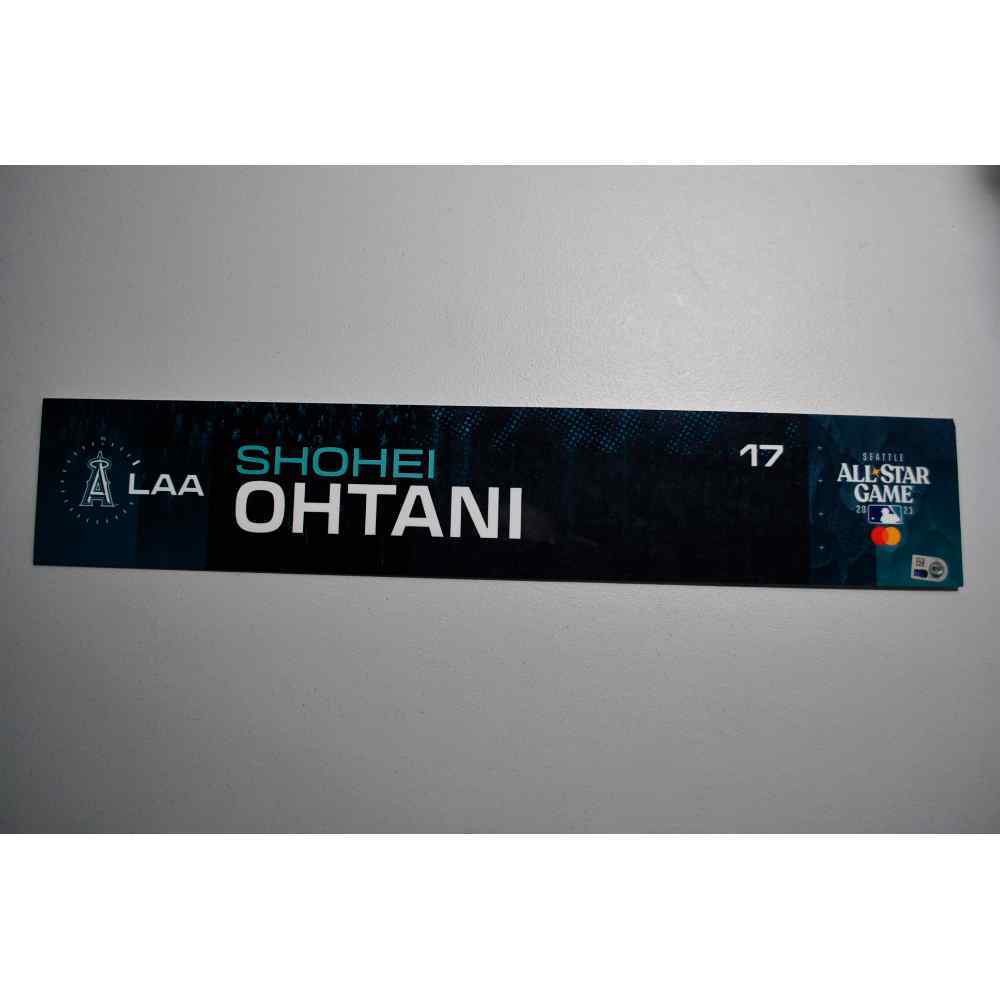 2023 All-Star Game - Game-Used Locker Tag - Shohei Ohtani | Los Angeles ...