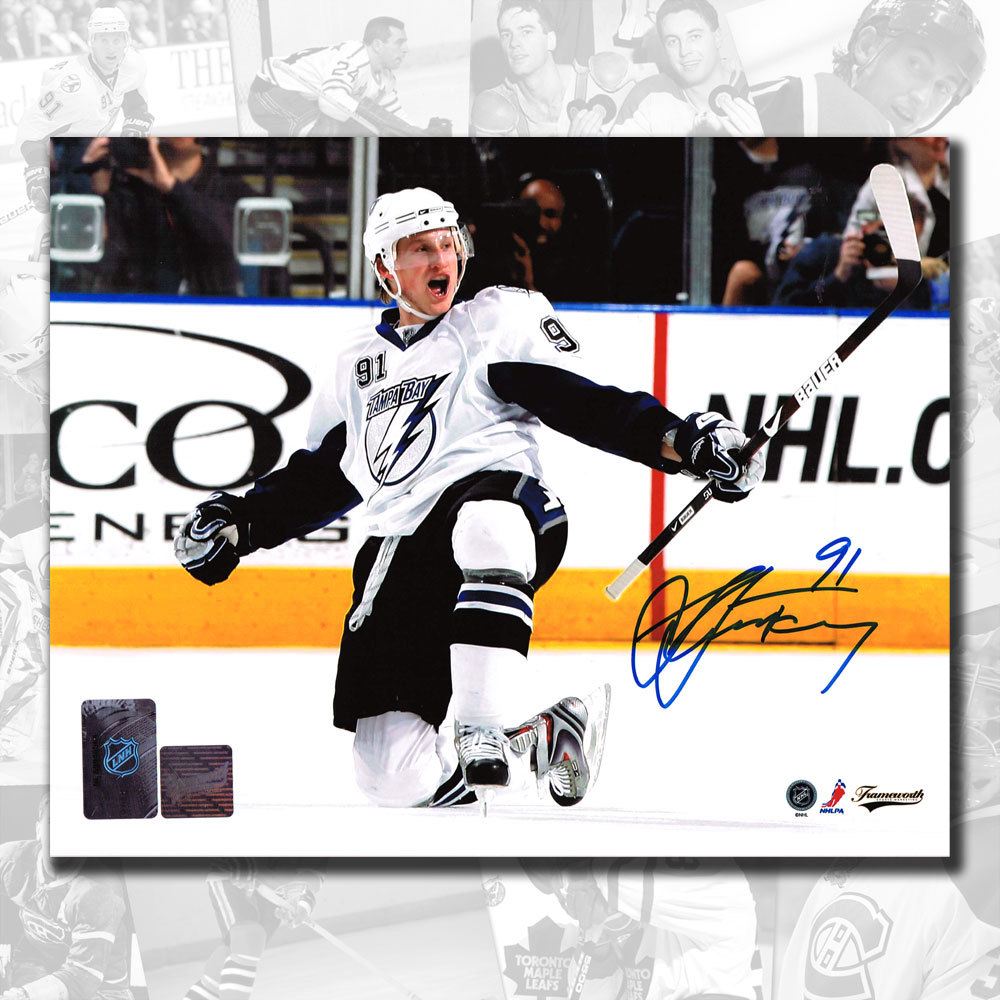 Steven Stamkos Tampa Bay Lightning Rookie Celebration Autographed 8x10 ...