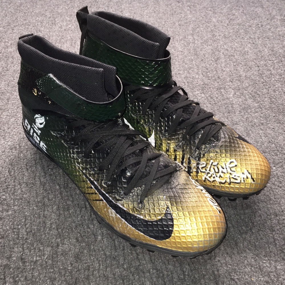 My Cause My Cleats - Eagles Brandon Graham 2017 Game Used Custom Cleats ...