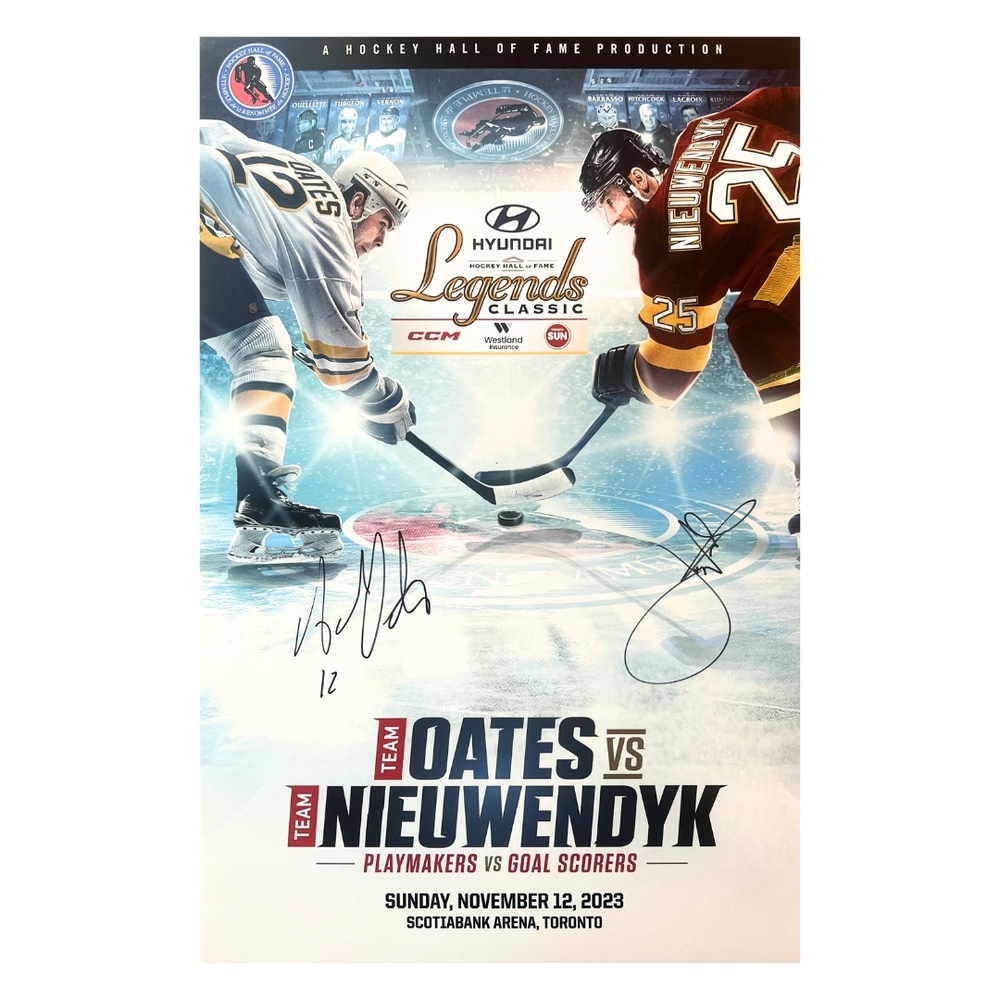 Adam Oates, Joe Nieuwendyk Autographed 2023 Legends Classic Captains ...