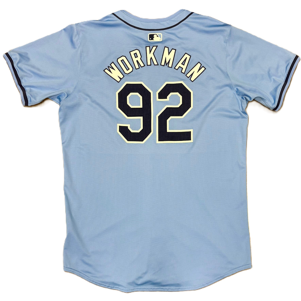 Team Issued Spring Training Burst Jersey: Logan Workman - 2024 | Tampa ...