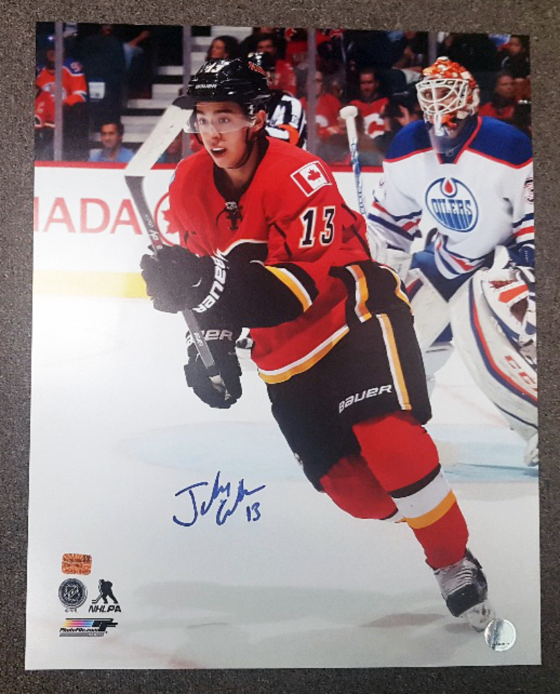 Johnny Gaudreau Calgary Flames Autographed Hockey 16x20 Photo ...
