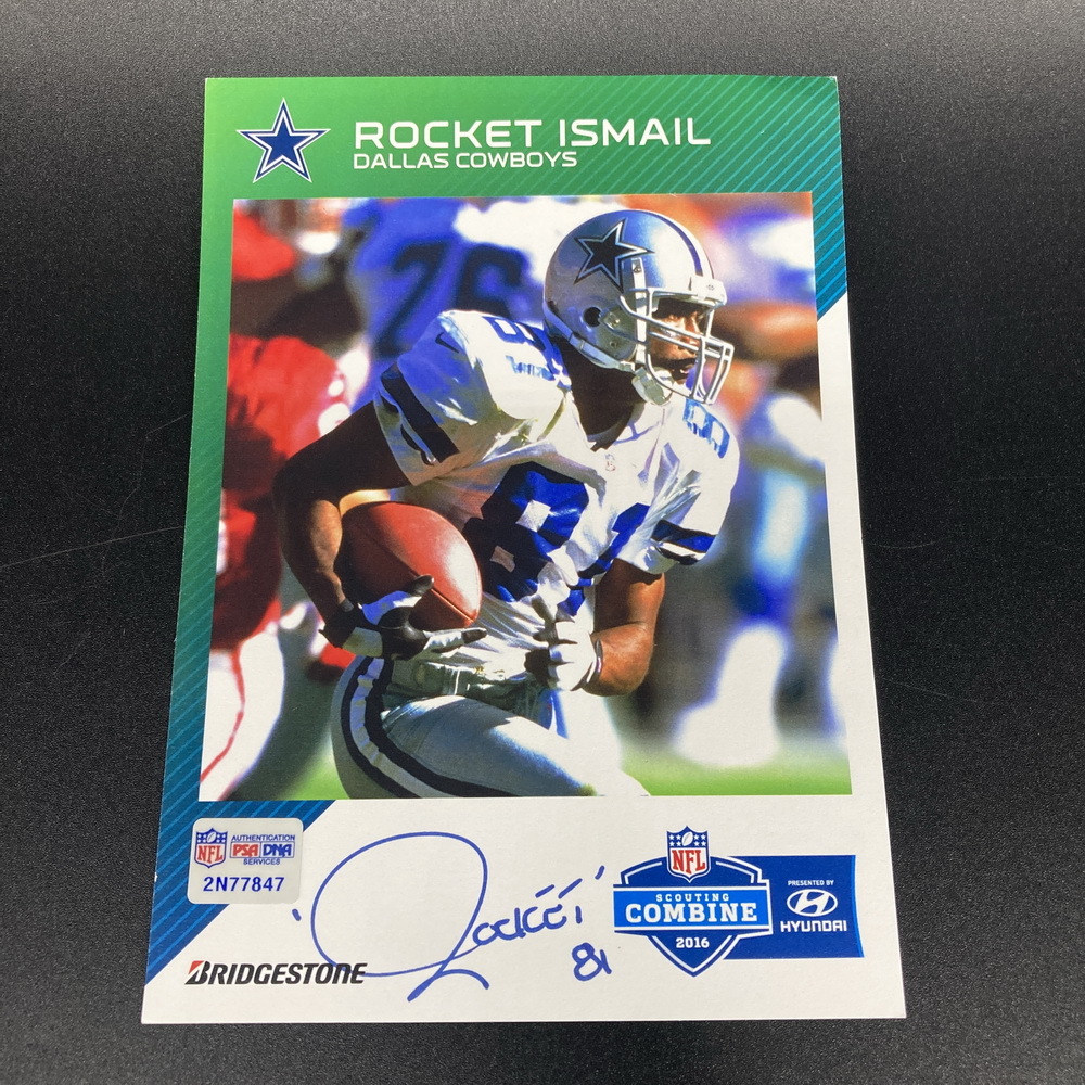 NFL - Cowboys Rocket Ismail Signed Post Card | The official auction ...