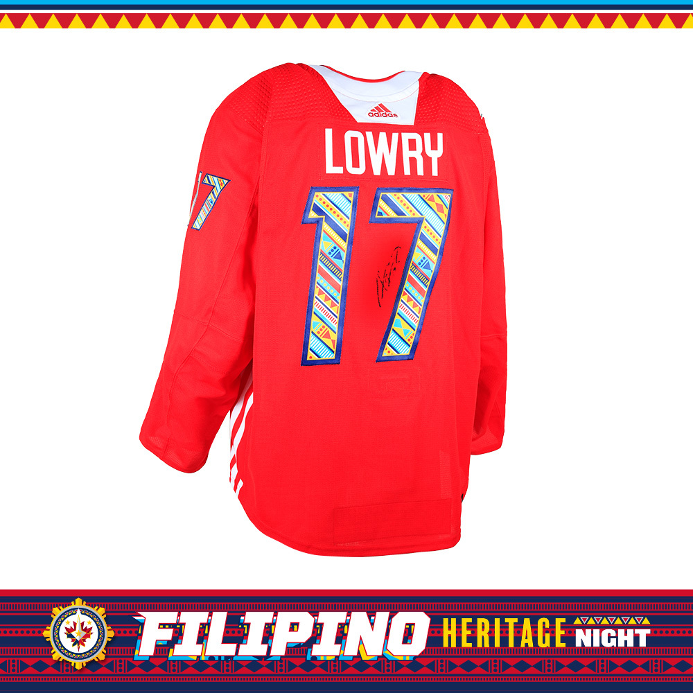 ADAM LOWRY #17 Team Issued Limited Edition Autographed Filipino ...