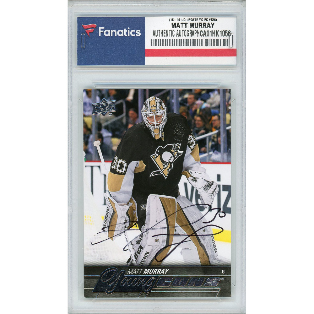 Matt Murray Pittsburgh Penguins Autographed 2015-16 Upper Deck Update ...