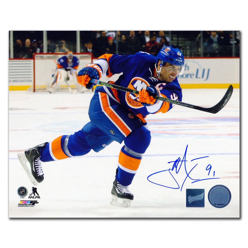 John Tavares New York Islanders SLAPSHOT Autographed 8x10 - NHL Auctions