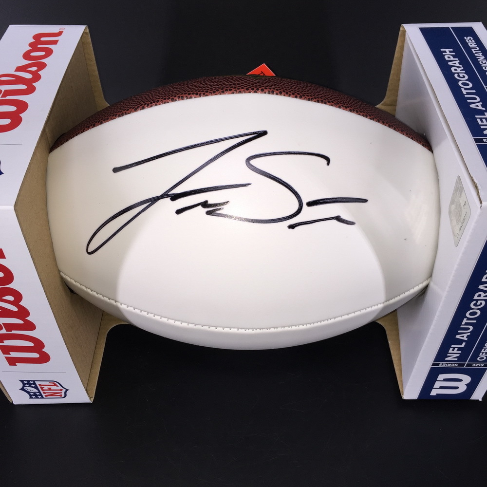 NFL - Patriots Jarrett Stidham Signed Panel Ball | The official auction ...
