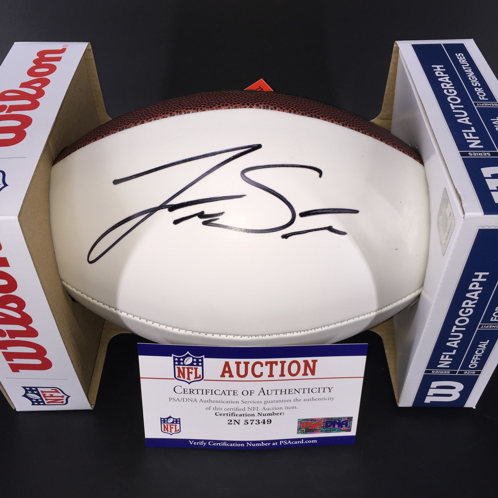 NFL - Patriots Jarrett Stidham Signed Panel Ball | The official auction ...