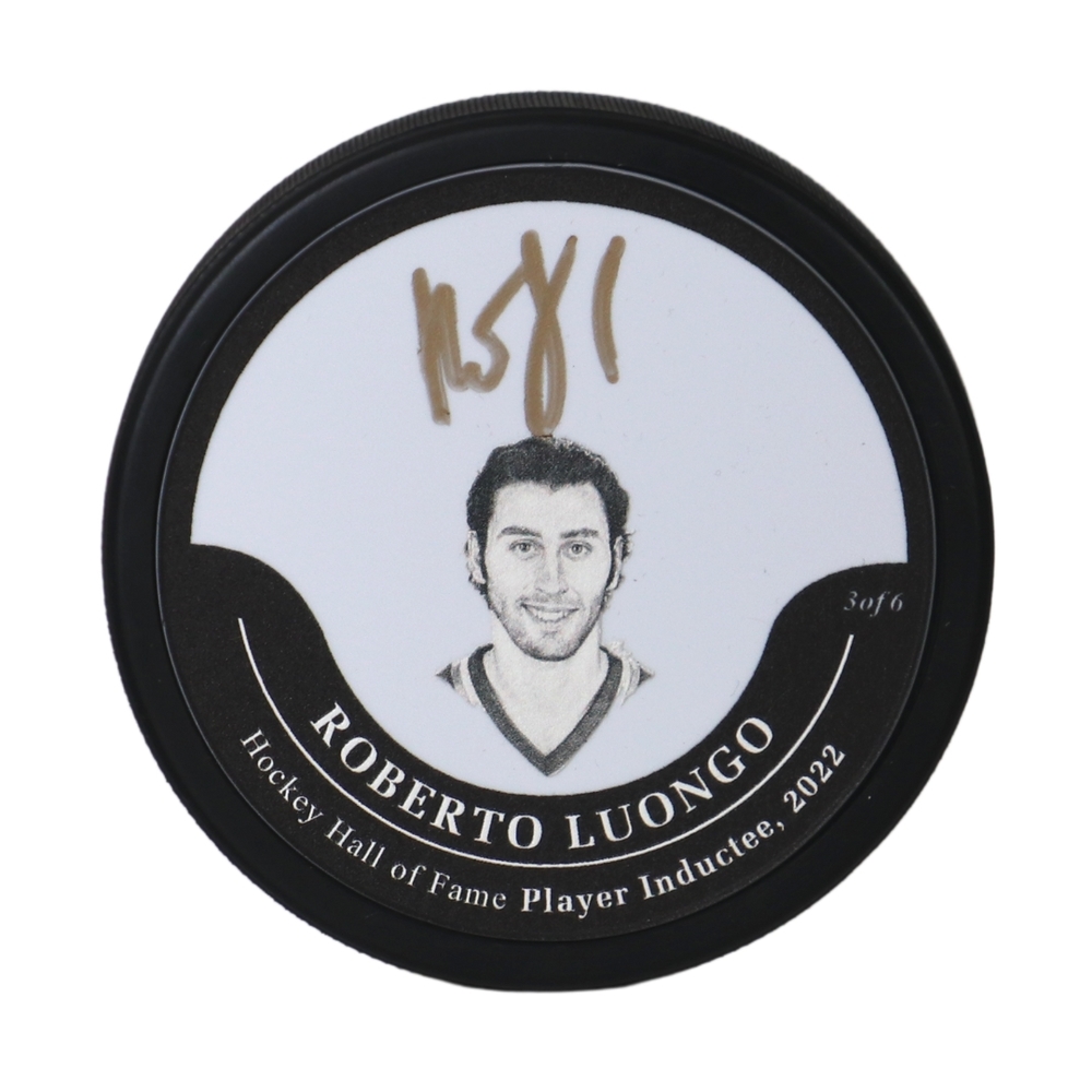 Roberto Luongo Autographed Legends Line Honoured Member Puck Box ...