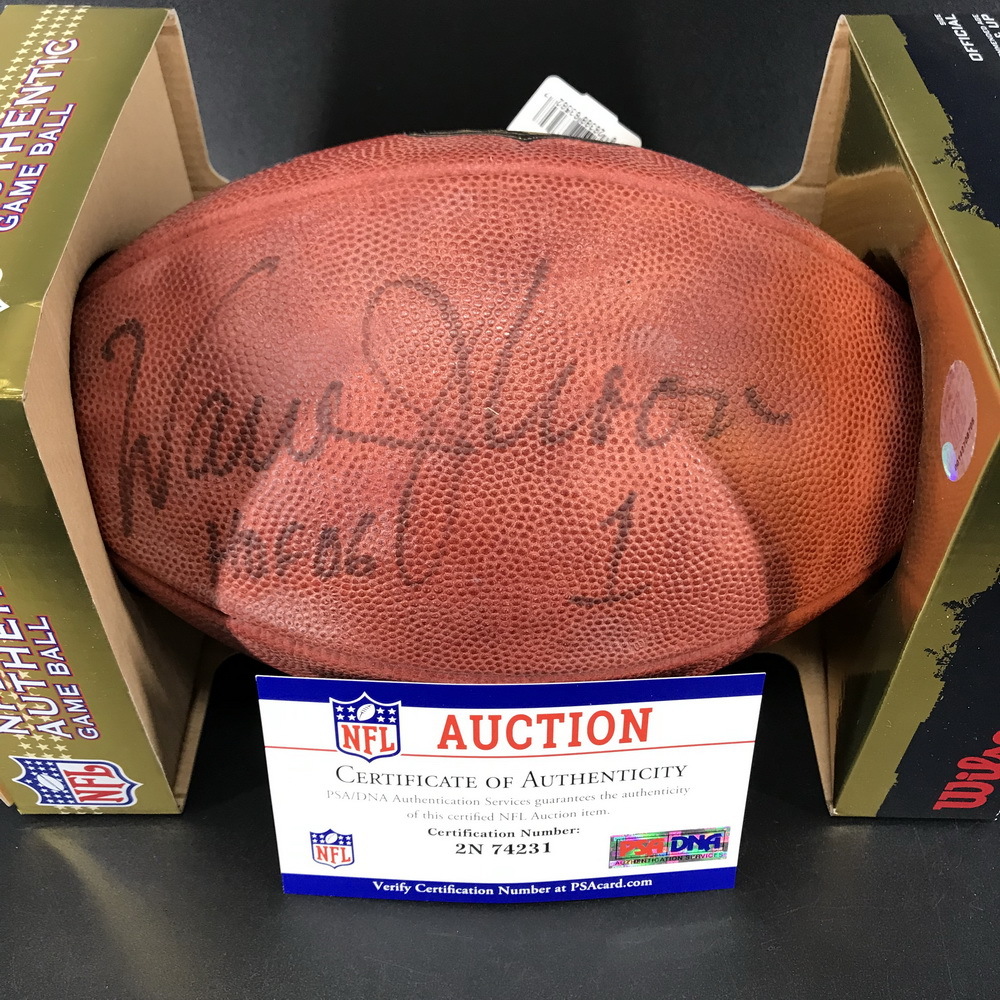 NFL Auction | Legends - Vikings Warren Moon Signed Authentic Football