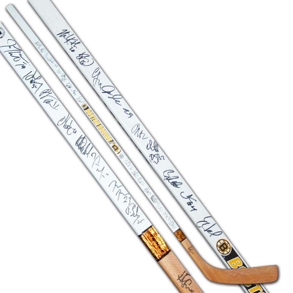 2000-2001 Boston Bruins Team-Signed Stick - 18 Signatures - NHL Auctions