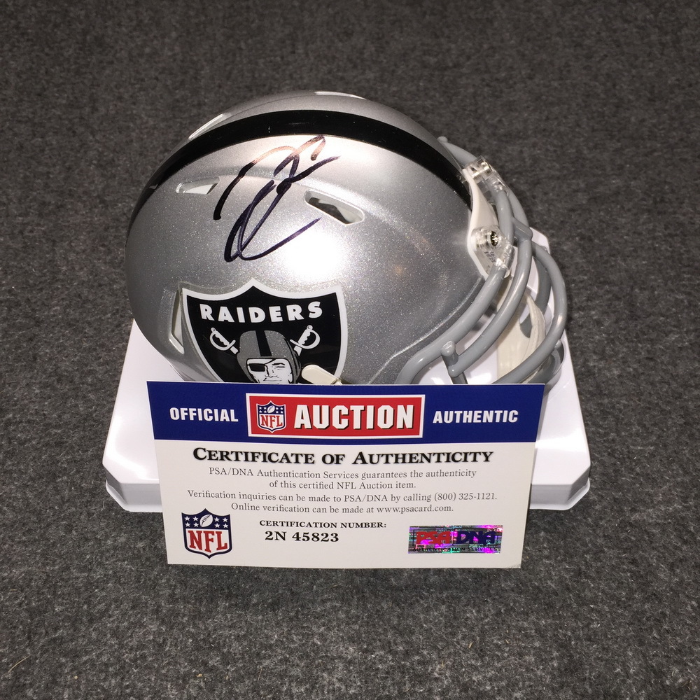 NFL - Raiders Derek Carr signed Raider mini helmet | The official ...