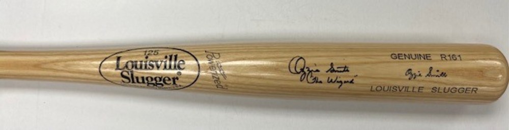 Ozzie Smith Autographed "The Wizard" Game Model Louisville Slugger Bat ...