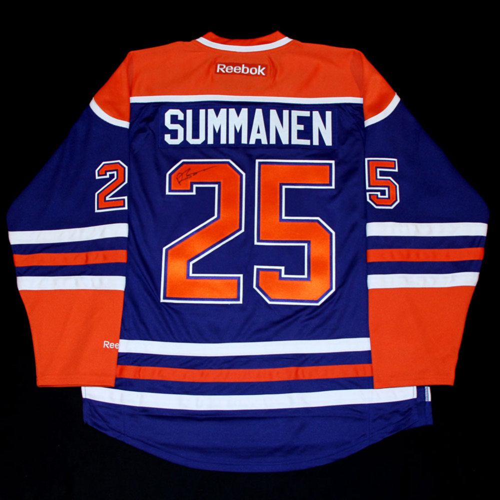 Raimo Summanen #25 - Autographed 1984 Stanley Cup Champions 30 Year ...