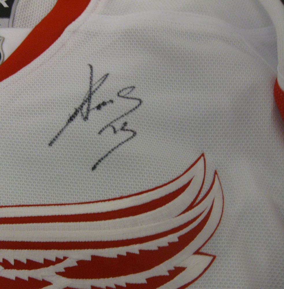 Detroit Red Wings Reebok Premier Jersey Autographed by Pavel Datsyuk ...