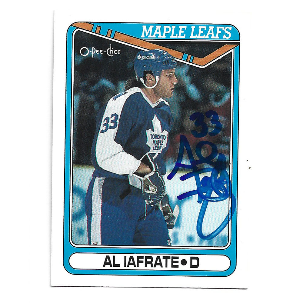 Al Iafrate Autographed 1990 O-Pee-Chee Hockey Card - NHL Auctions