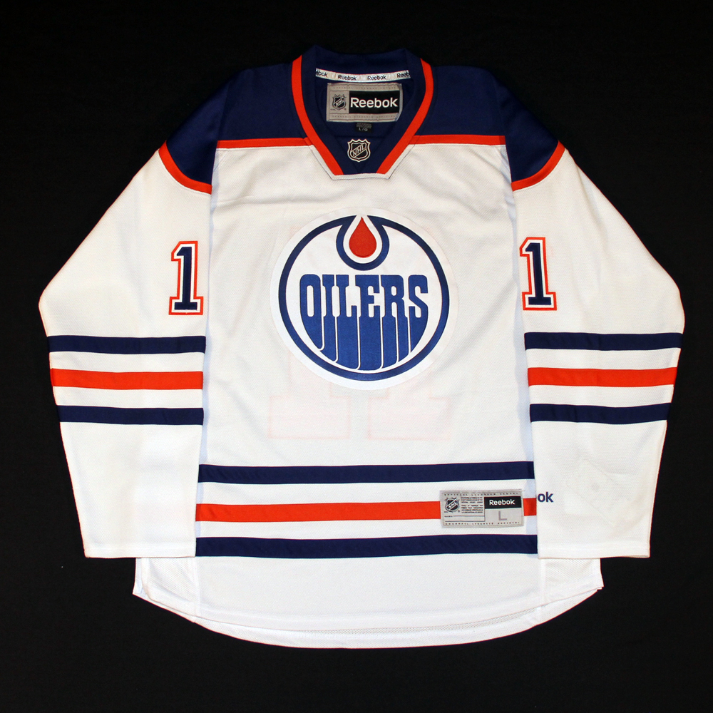 Mark Messier #11 - Autographed Edmonton Oilers White Reebok Replica ...
