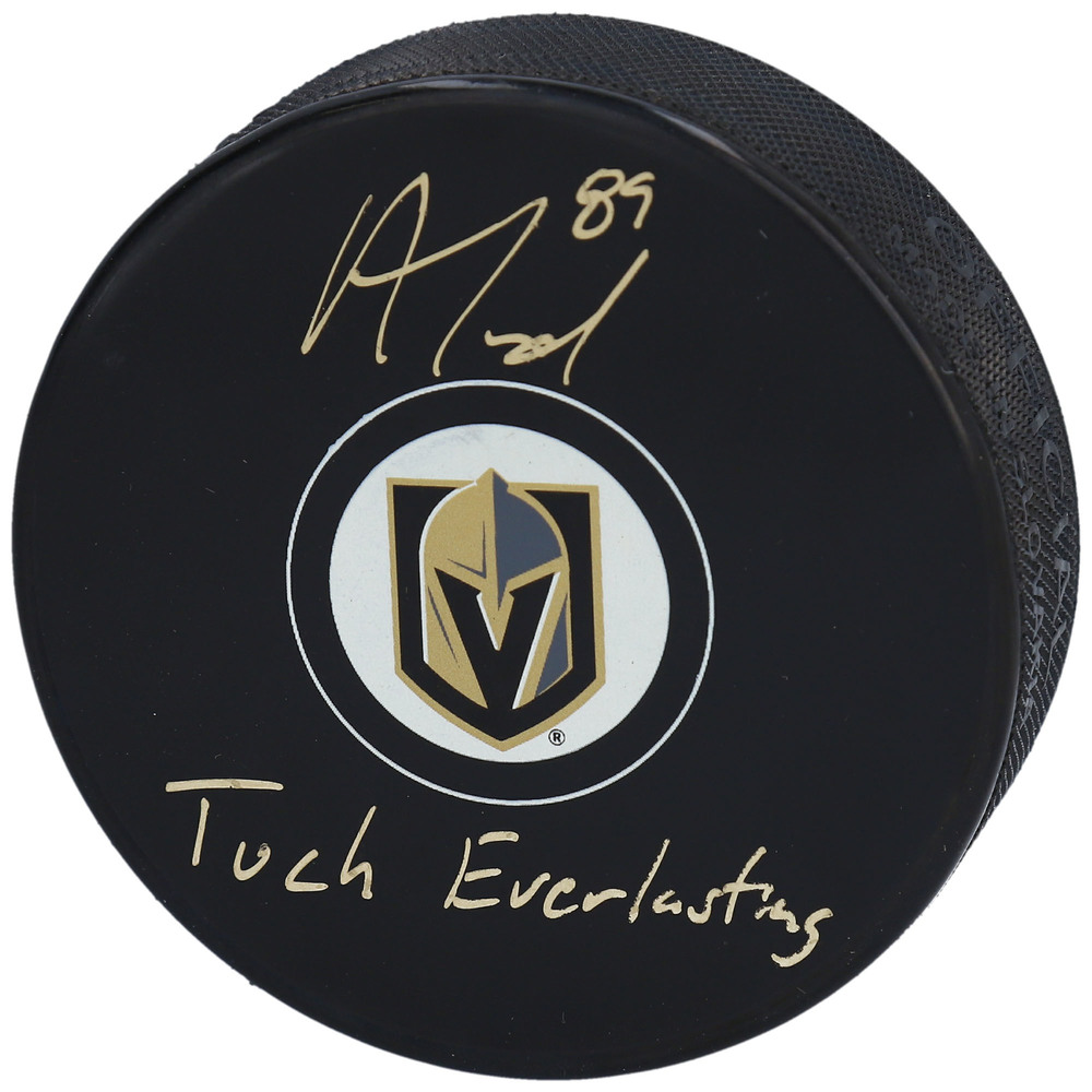 Alex Tuch Vegas Golden Knights Autographed Hockey Puck with "Tuch ...