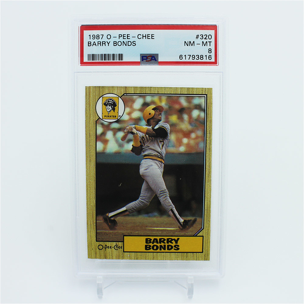 Barry Bonds 1987 O-Pee-Chee Rookie Card - PSA 8 - NHL Auctions
