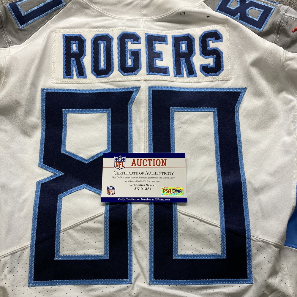 Titans - Chester Rogers Game Used Jersey Size 40 2020 Season | The ...