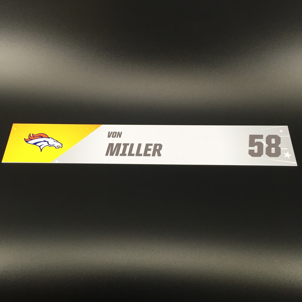 NFL Auction | NFL - Broncos Von Miller Pro Bowl 2020 Locker Room Name Plate