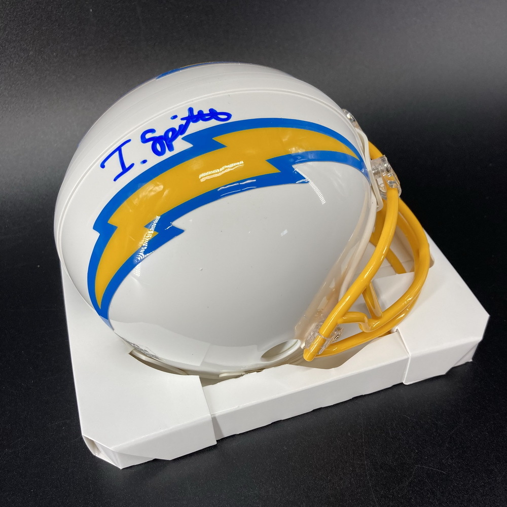 NFL - Chargers Isaiah Spiller signed Chargers Mini Helmet | The ...