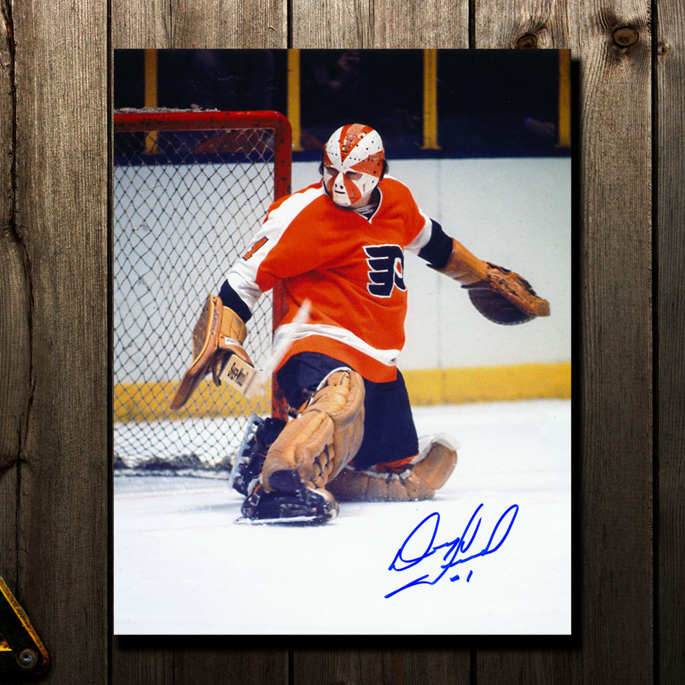 Doug Favell Philadelphia Flyers Starburst Autographed 16x20 - NHL Auctions