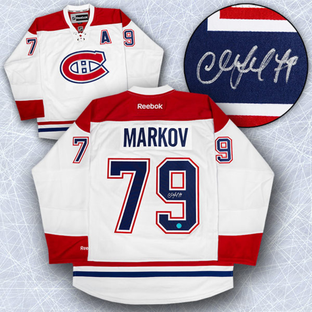 Andrei Markov Montreal Canadiens Autographed Reebok Premier Hockey ...