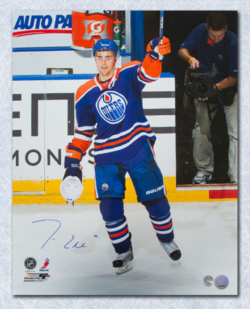 Jordan Eberle Edmonton Oilers Autographed 16x20 Photo - NHL Auctions