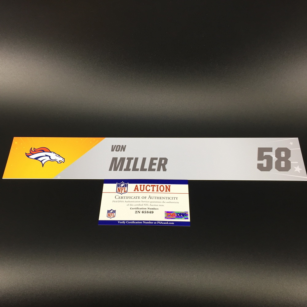 NFL Auction | NFL - Broncos Von Miller Pro Bowl 2020 Locker Room Name Plate