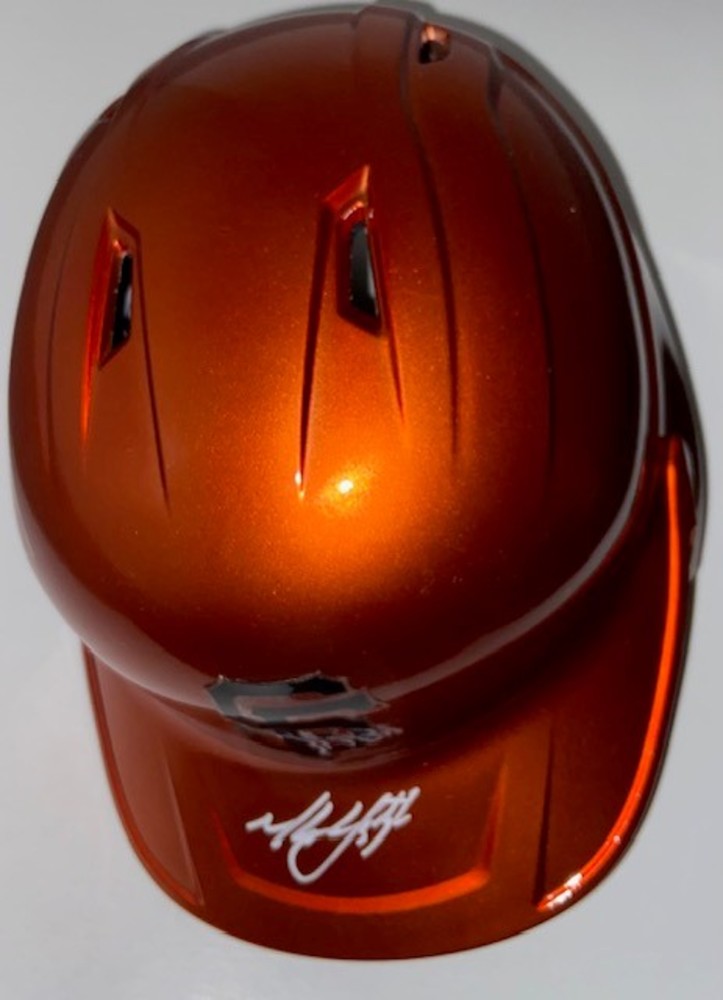 Mike Yastrzemski Autographed Giants Alternate Orange Batting Helmet ...