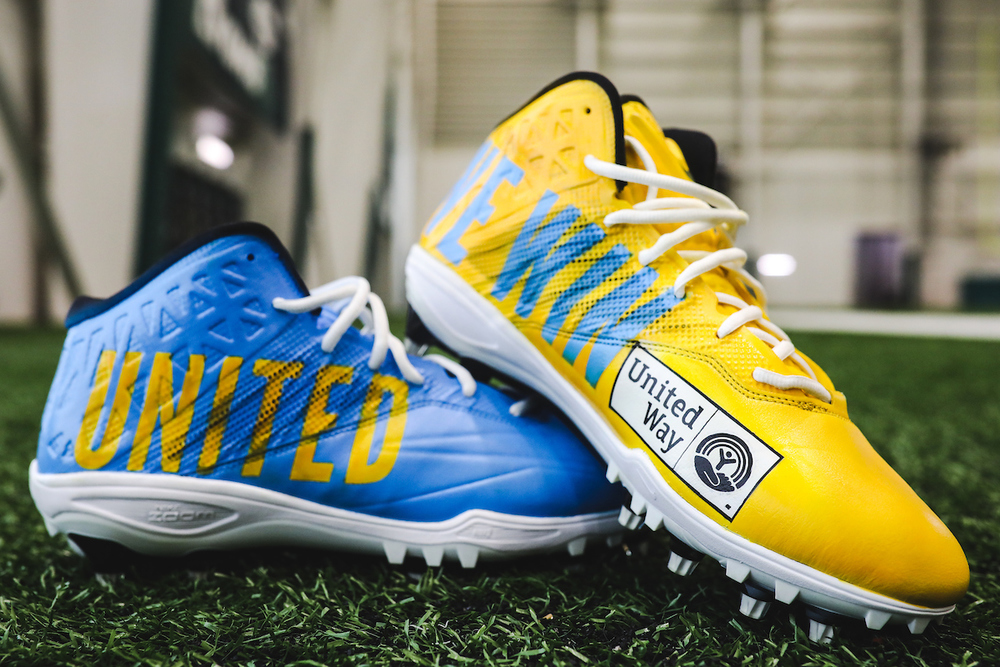 MY CAUSE MY CLEATS - Jets Demario Davis CUSTOM CLEATS (Week 13 2017 ...