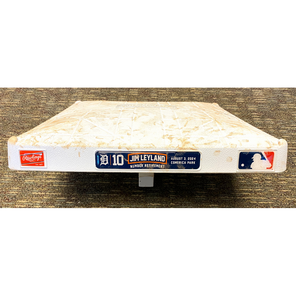 Detroit Tigers 2024 Game-Used 3rd Base With Jim Leyland Number ...