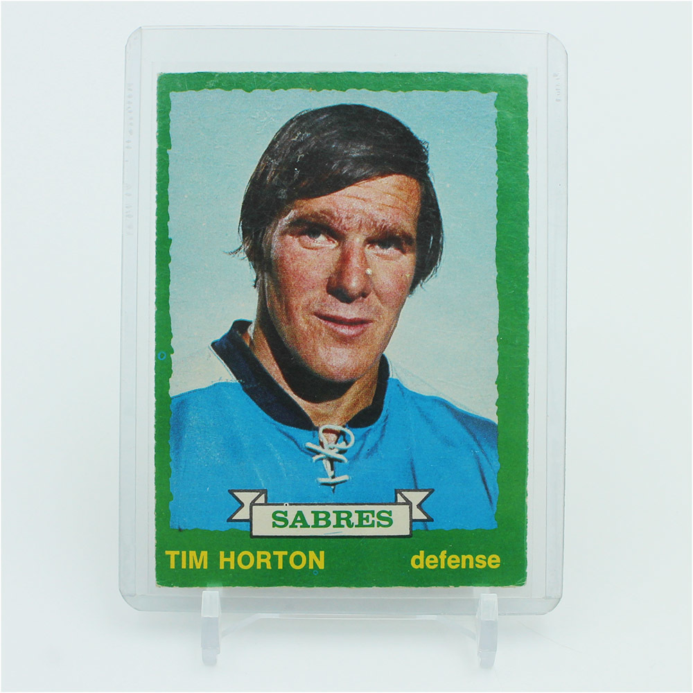 Tim Horton 1973-74 O-Pee-Chee Hockey Card - NHL Auctions