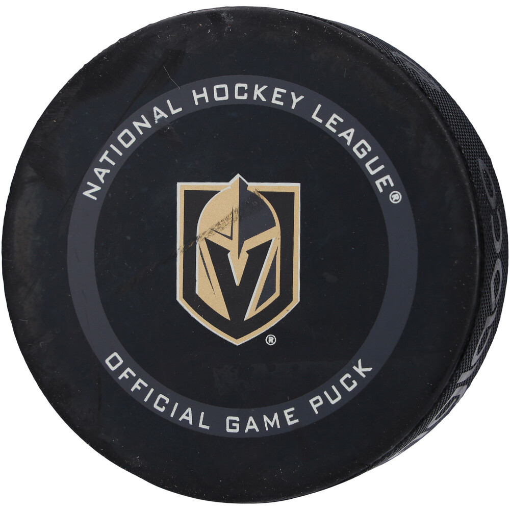 Vegas Golden Knights vs. Minnesota Wild Game-Used Puck from Game 2 of the First Round of the ...