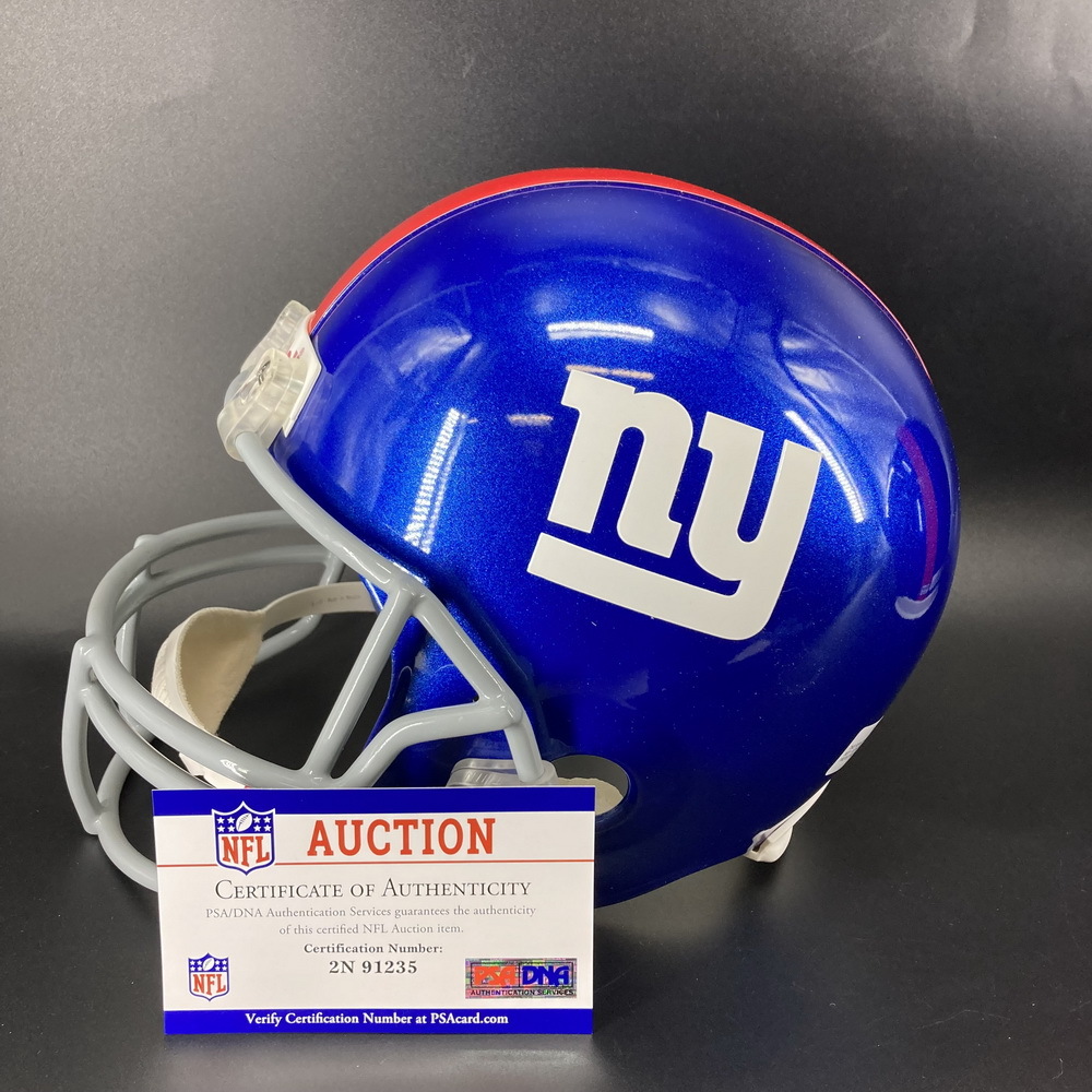 Inside the Huddle - Giants Brandon Jacobs Signed Replica Helmet | The ...
