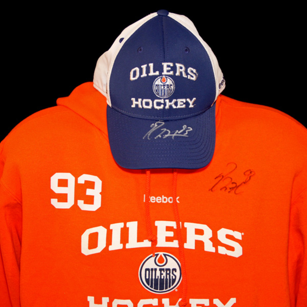 Ryan Nugent-Hopkins #93 - Autographed Edmonton Oilers Team Issued And ...