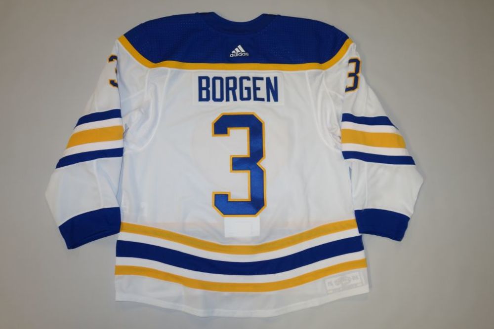 William Borgen 2020-21 Buffalo Sabres Set 2 Away Jersey - NHL Auctions