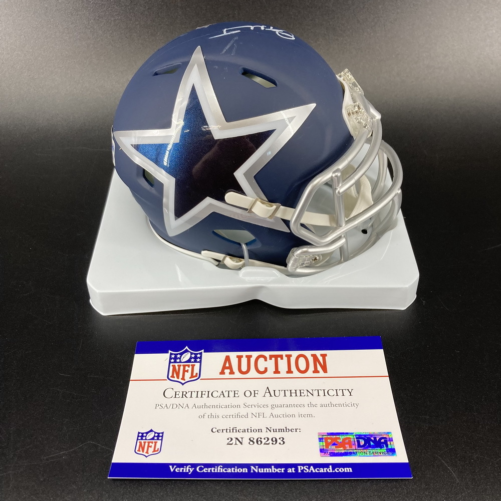 NFL - Cowboys Jalen Tolbert signed Alt Mini Helmet | The official ...