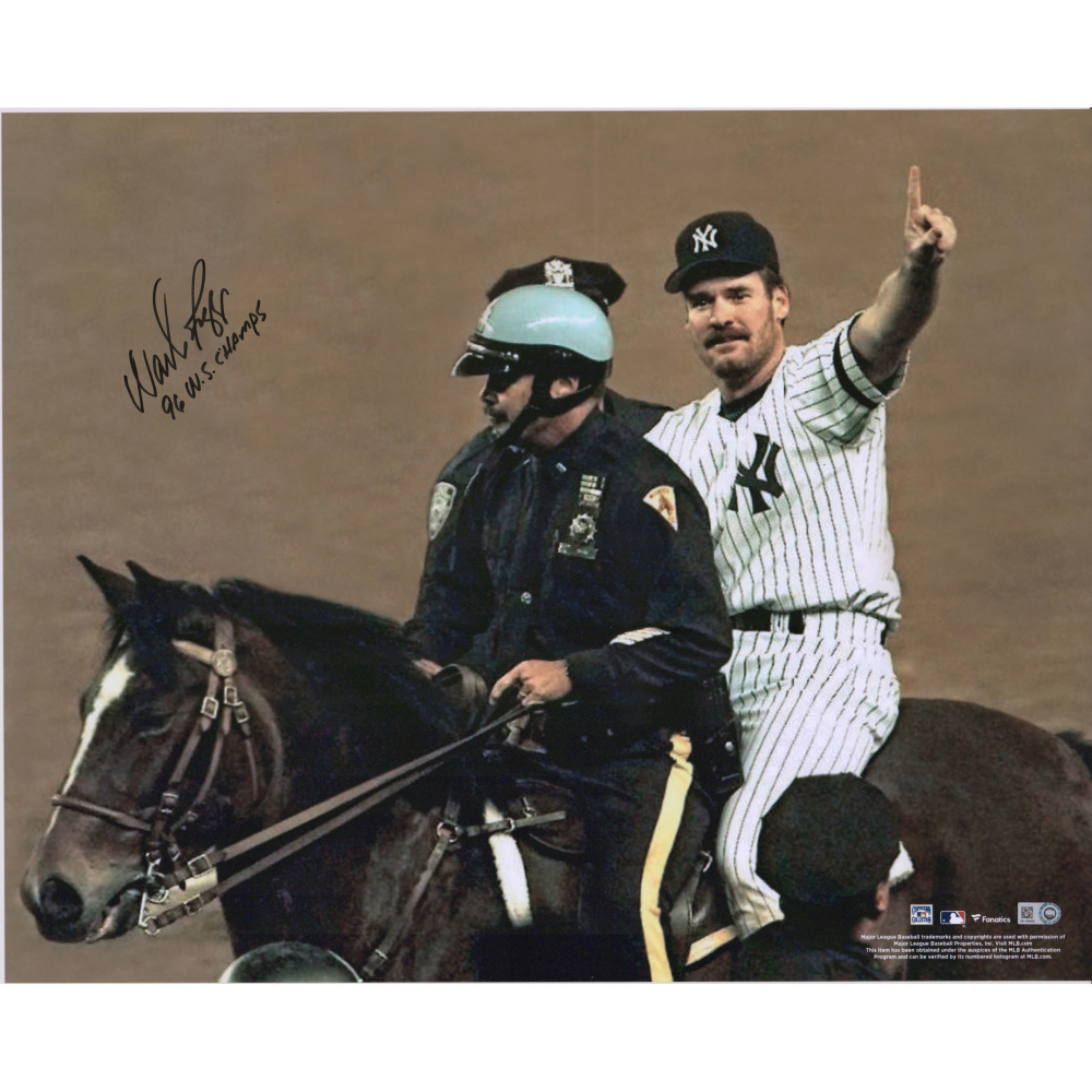 Wade Boggs New York Yankees Autographed 16" x 20" 1996 World Series Celebration Photograph with ...