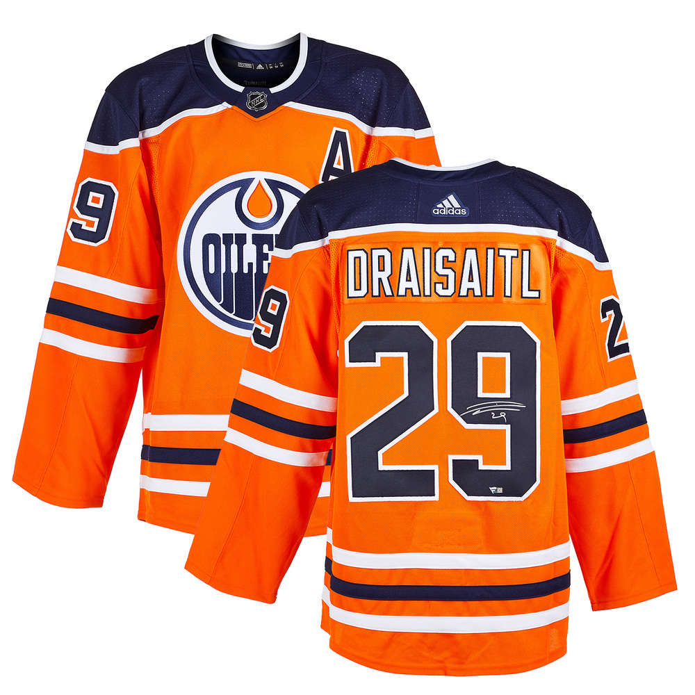 Leon Draisaitl Signed Edmonton Oilers Orange adidas Jersey - NHL Auctions
