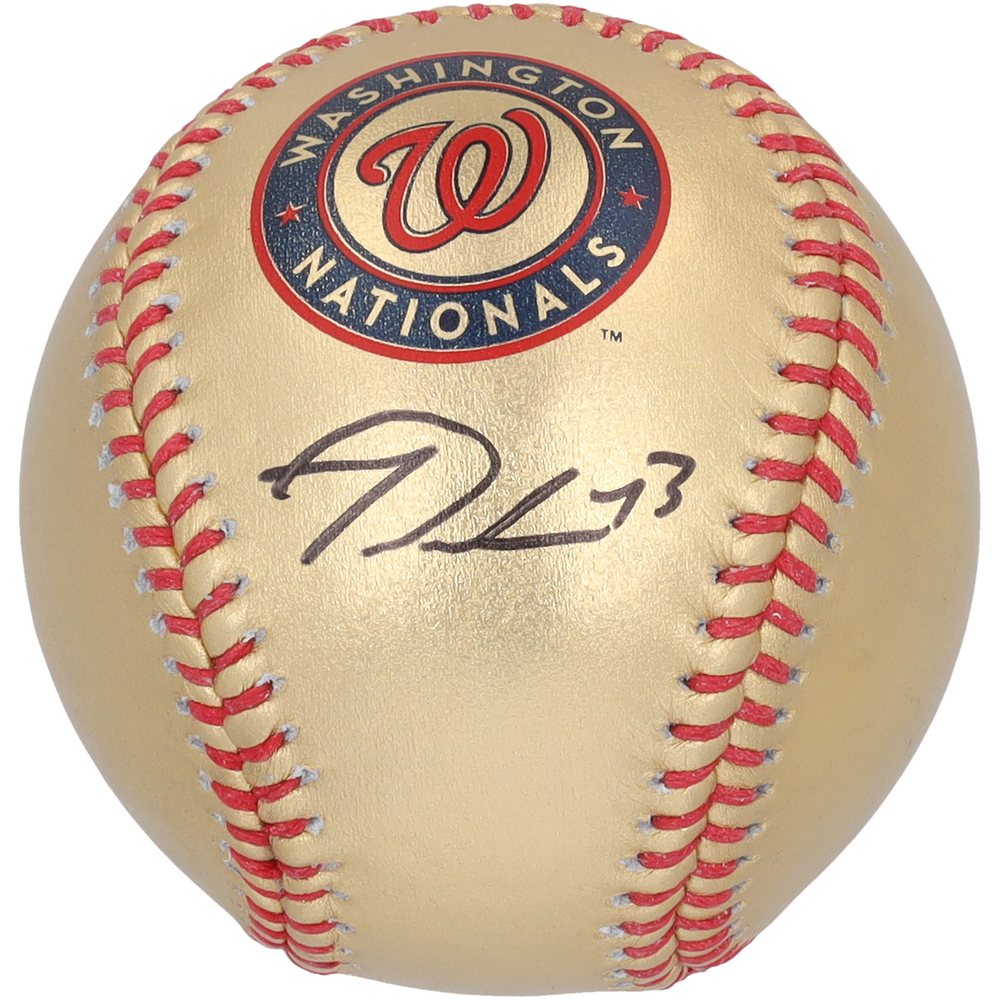 Tom Wilson Washington Capitals Autographed Washington Nationals Gold ...
